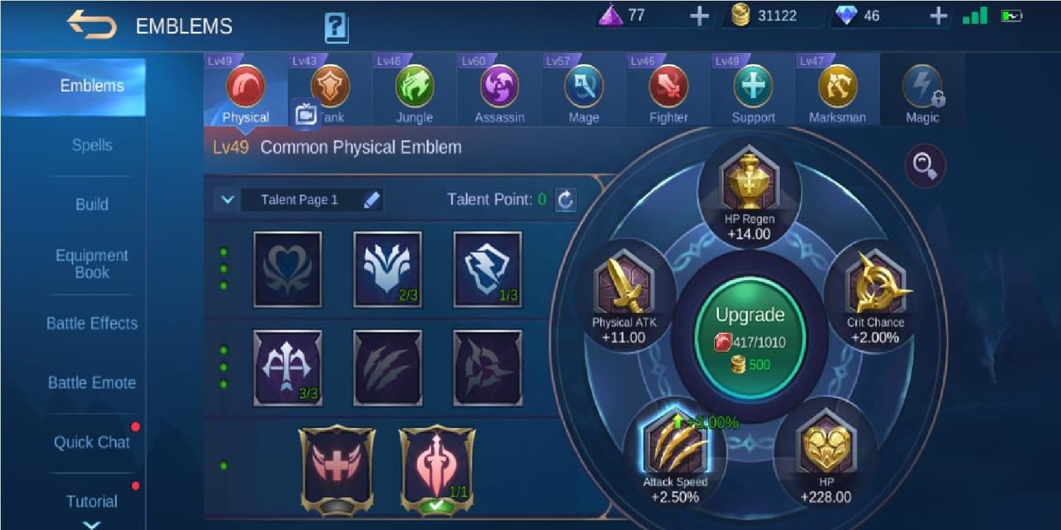 9 Best Emblems and Emblem Functions in Mobile Legends! (ML) - Esports