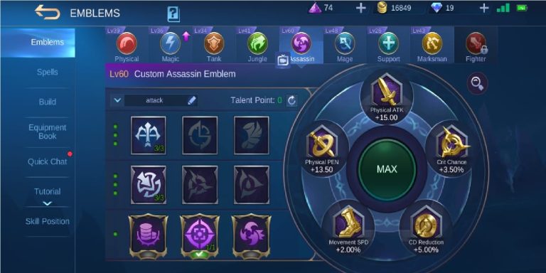 9 Best Emblems and Emblem Functions in Mobile Legends! (ML) - Esports