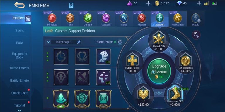 9 Best Emblems and Emblem Functions in Mobile Legends! (ML) - Esports