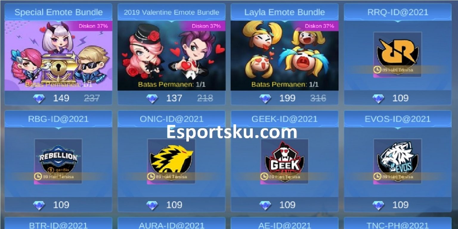 How to Get Esports Team Battle Emoji Mobile Legends (ML) - Esports