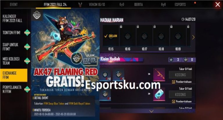 How to Get the AK47 Flaming Red Skin in Free Fire (FF) - Esports