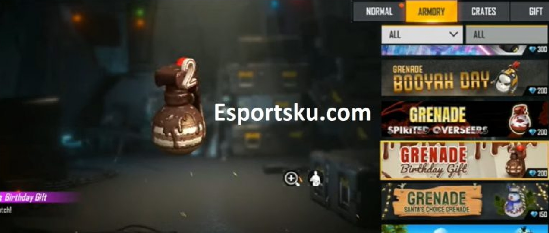 How to Get the Birthday Gift Grenade Skin in Free Fire (FF) - Esports