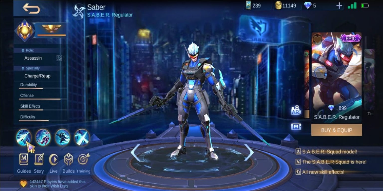 14 Newest Mobile Legends Squad Skins (ML) - Esports