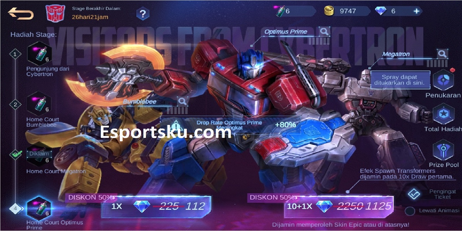 Transformers Mobile Legends (ML) Event Until When? - Esports