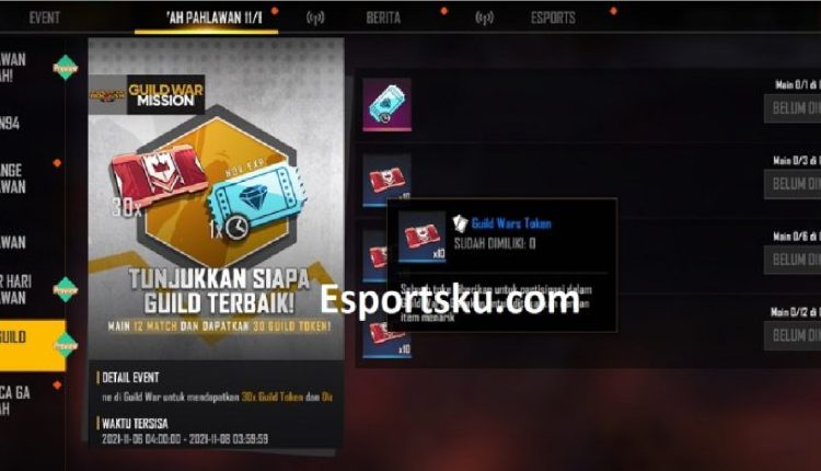 How to Collect the Guild Wars Token in Free Fire (FF) - Esports