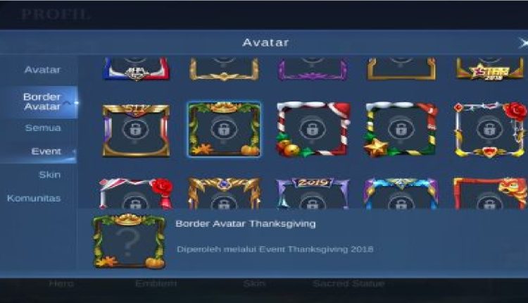 How to Get a Thanksgiving Avatar Border in Mobile Legends (ML) - Esports