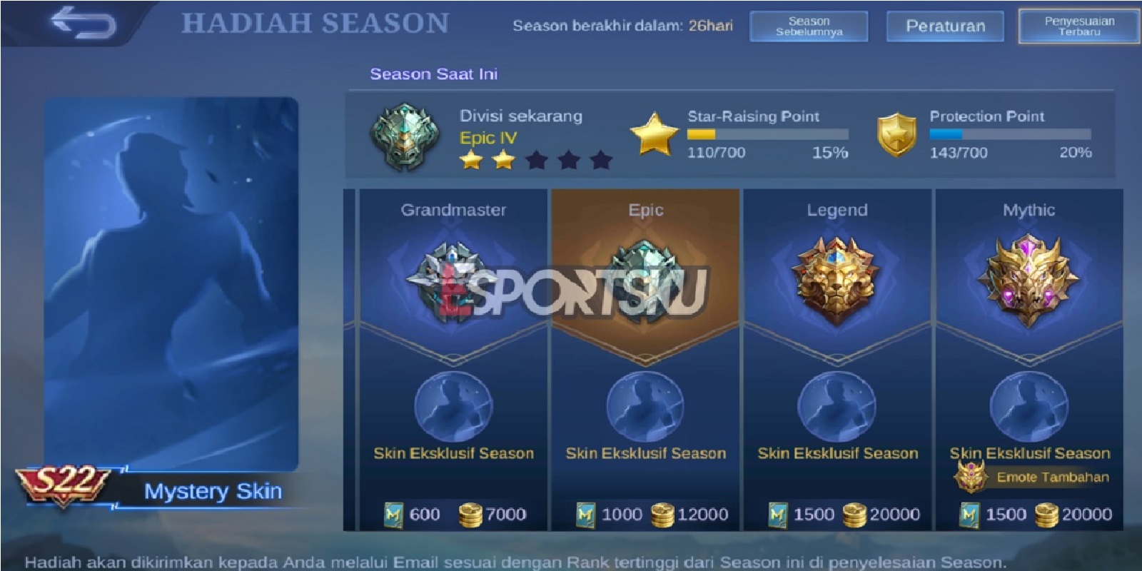 When is the Reset Schedule for the Latest Season 22 of Mobile Legends ...