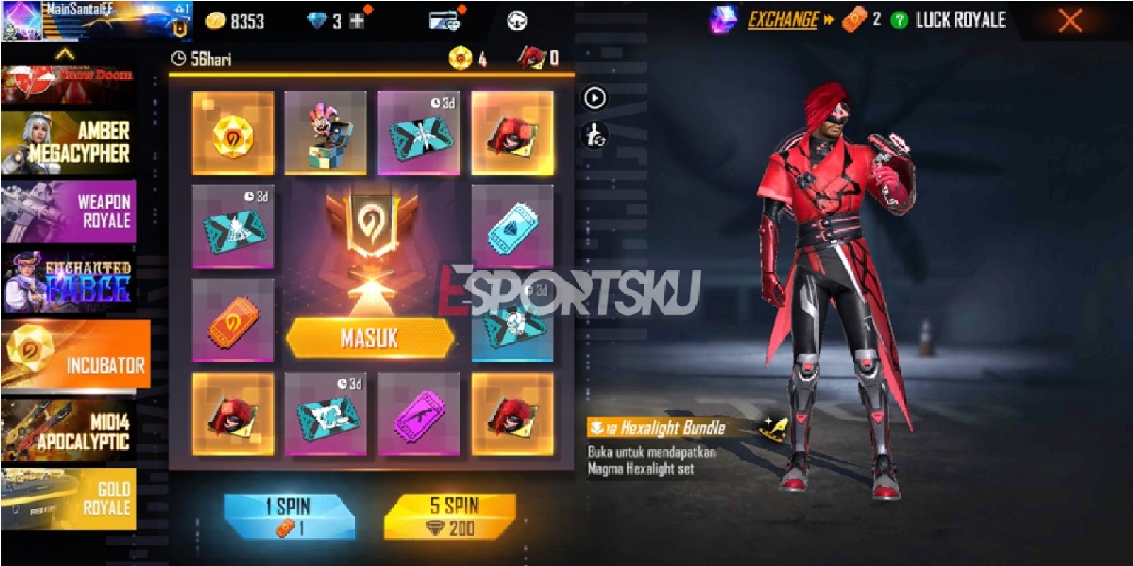 How to Get Free Fire Geometric Shock Incubator Bundle (FF) - Esports