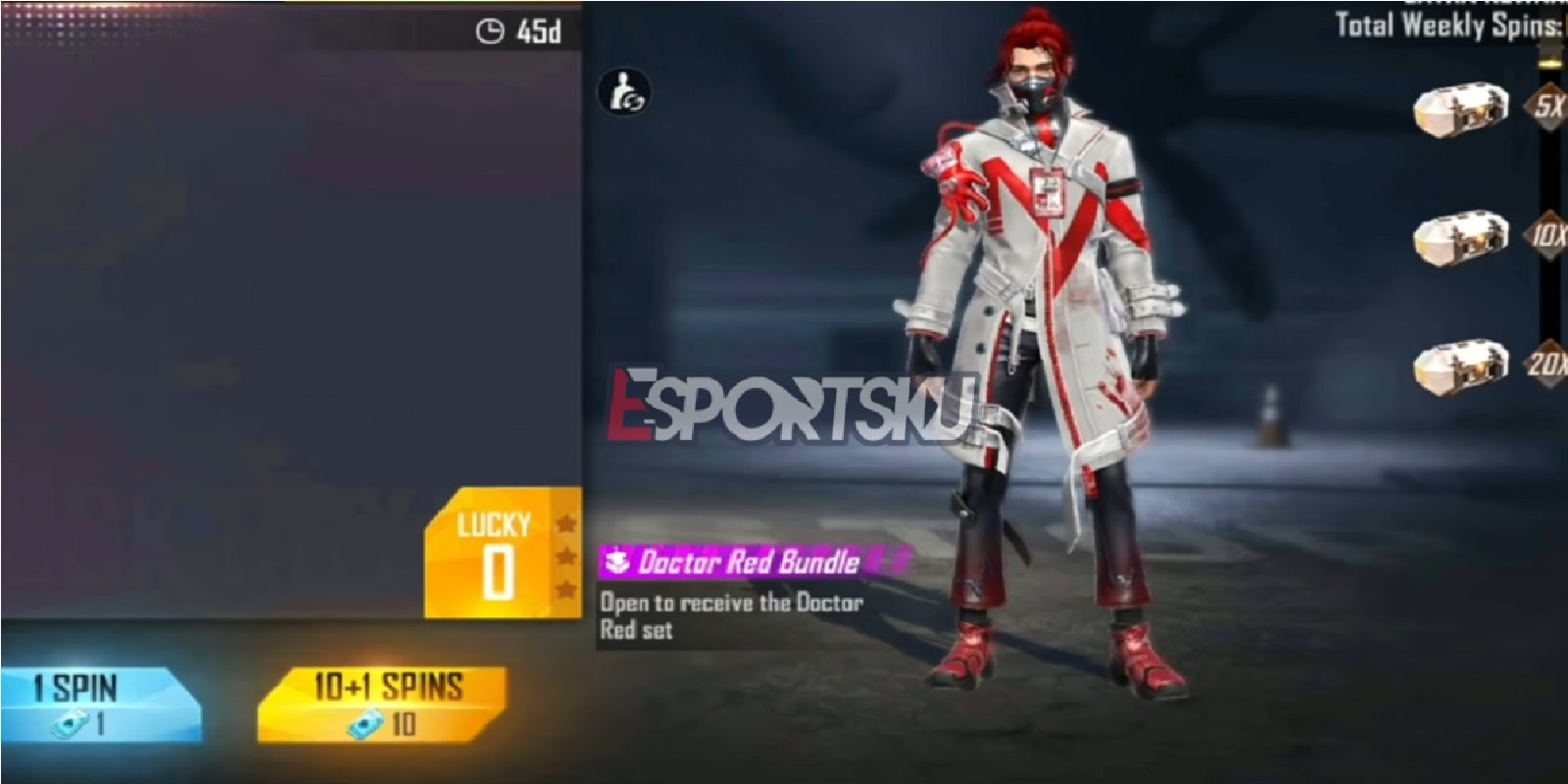 How to Get Bundle Doctor Red Free Fire (FF) - Esports
