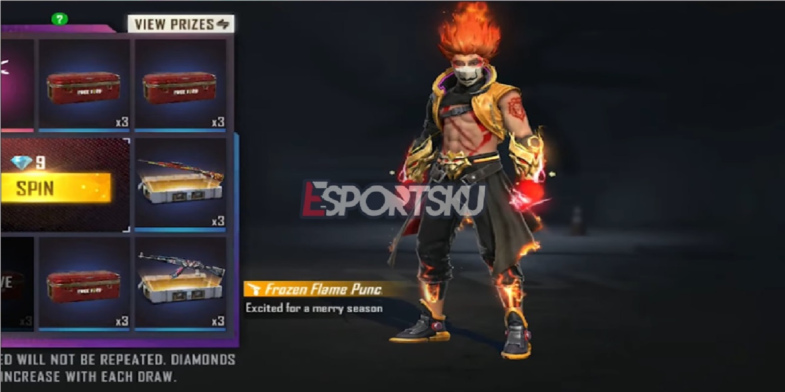 How to get Frozen Flame Punch Free Fire Skin (FF) - Esports