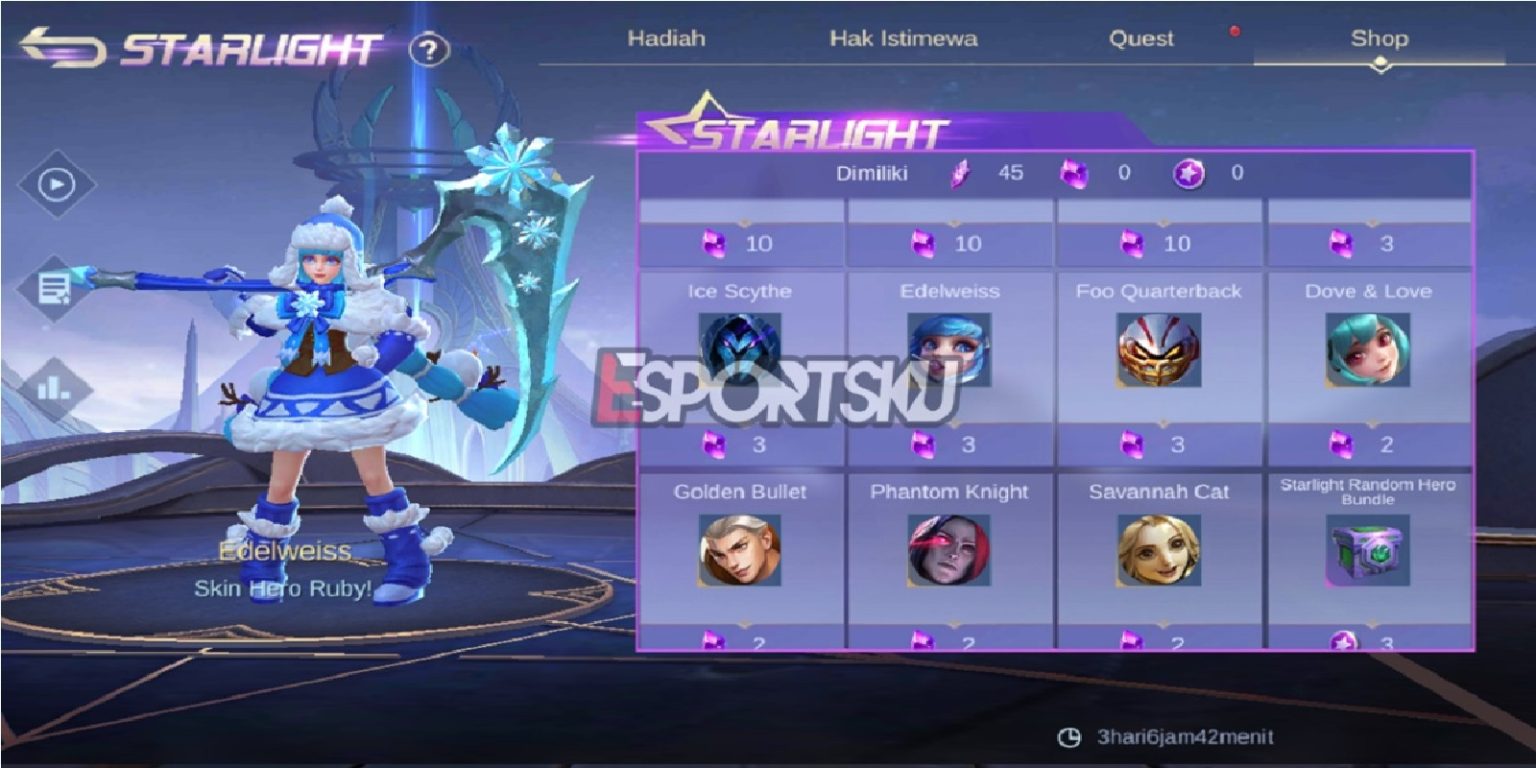 How to Get Edelweiss Ruby Skin Mobile Legends (ML) - Esports