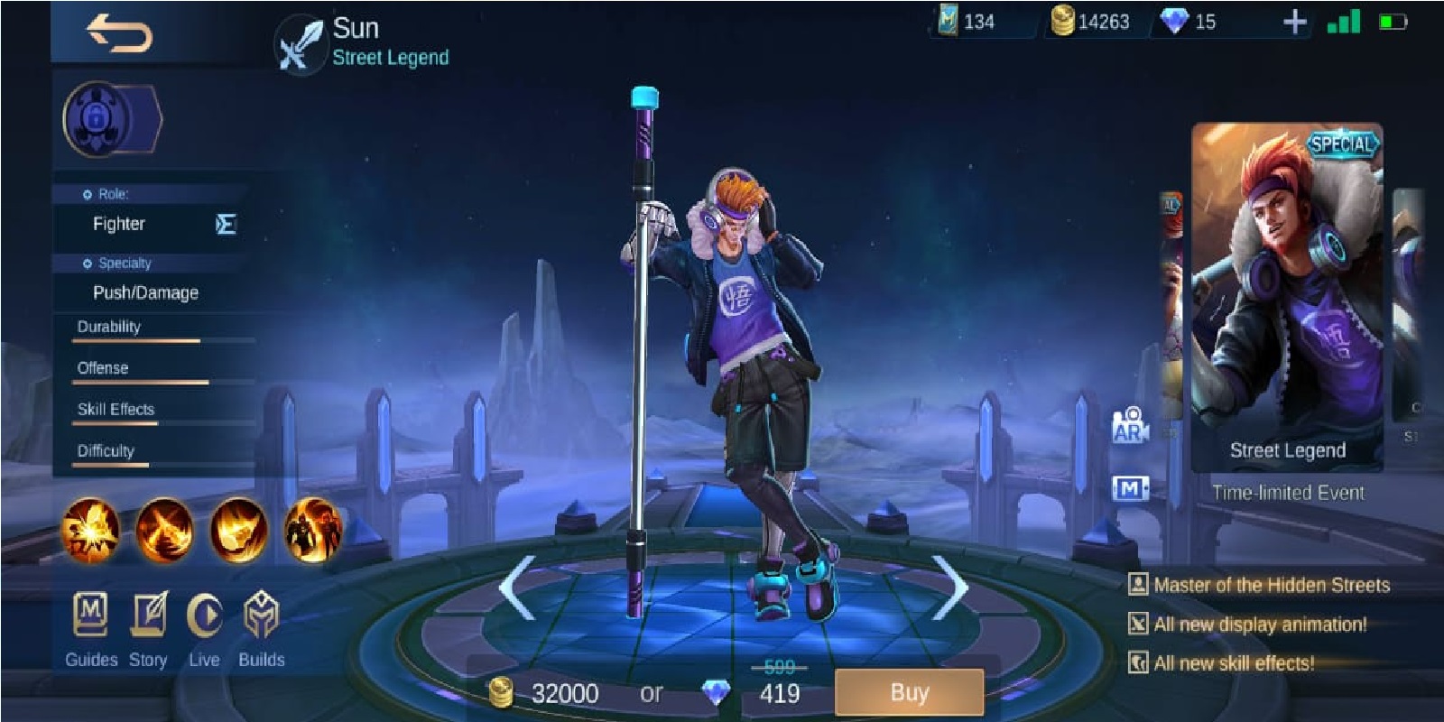 How to Get Sun Street Skin Legend Mobile Legends (ML) - Esports