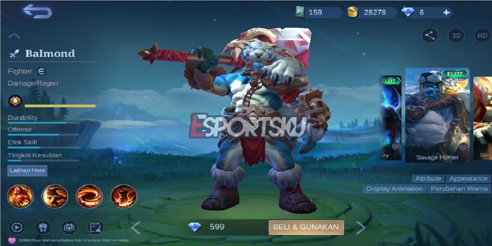 How to Get Balmond Savage Hunter Skin Mobile Legends (ML) - Esports