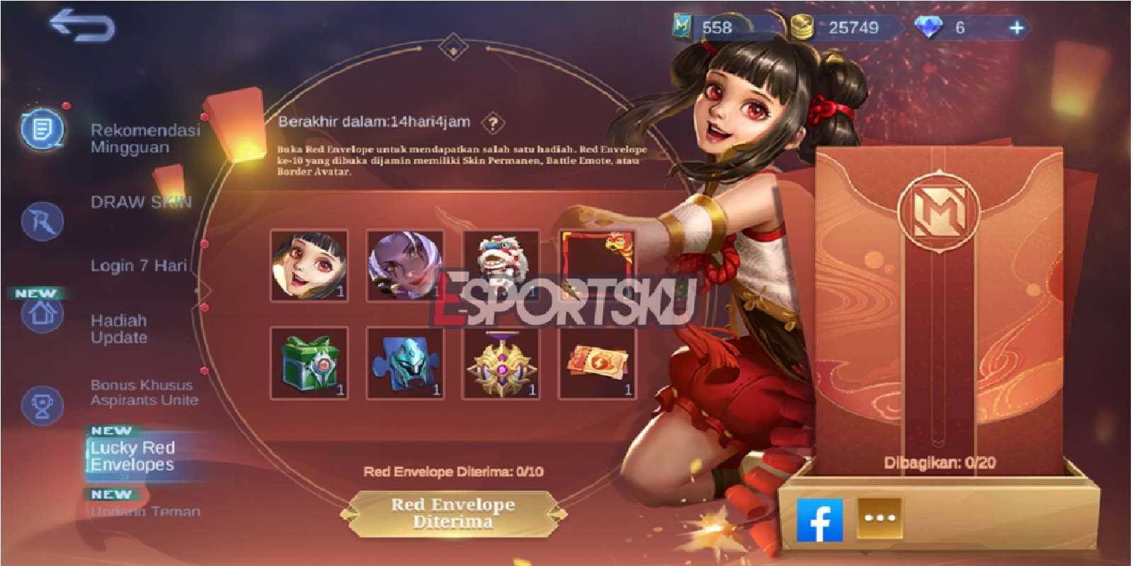 How to Play Lucky Red Envelopes Event Mobile Legends (ML) - Esports