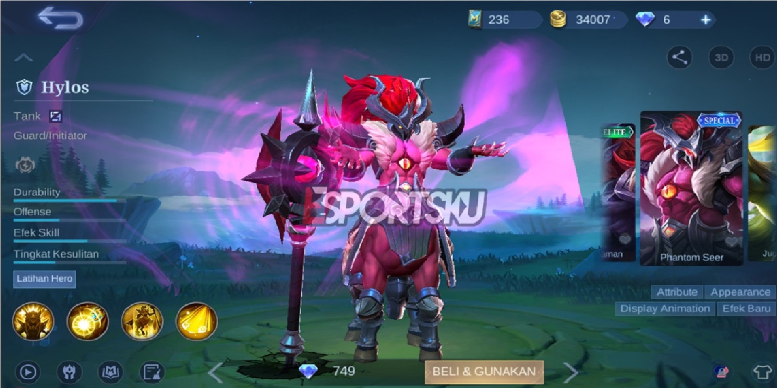 5 Best Hylos Skins in Mobile Legends (ML) - Esports