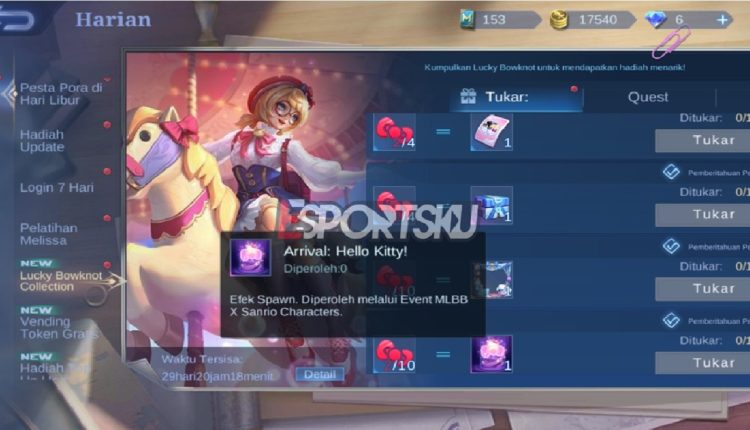 How to Get the Hello Kitty Spawn Effect Mobile Legends (ML) - Esports