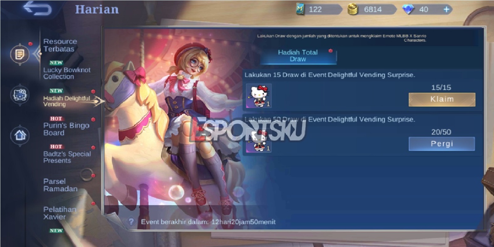 How to get Hello Kitty Battle Emote Mobile Legends (ML) - Esports