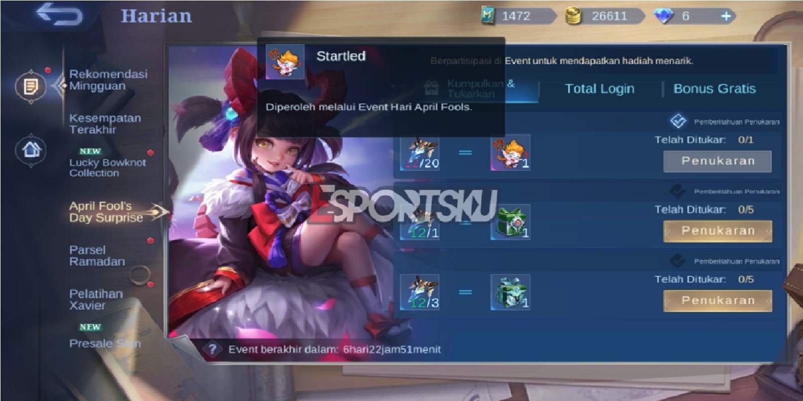 How to Get Startled Battle Emote Mobile Legends (ML) - Esports