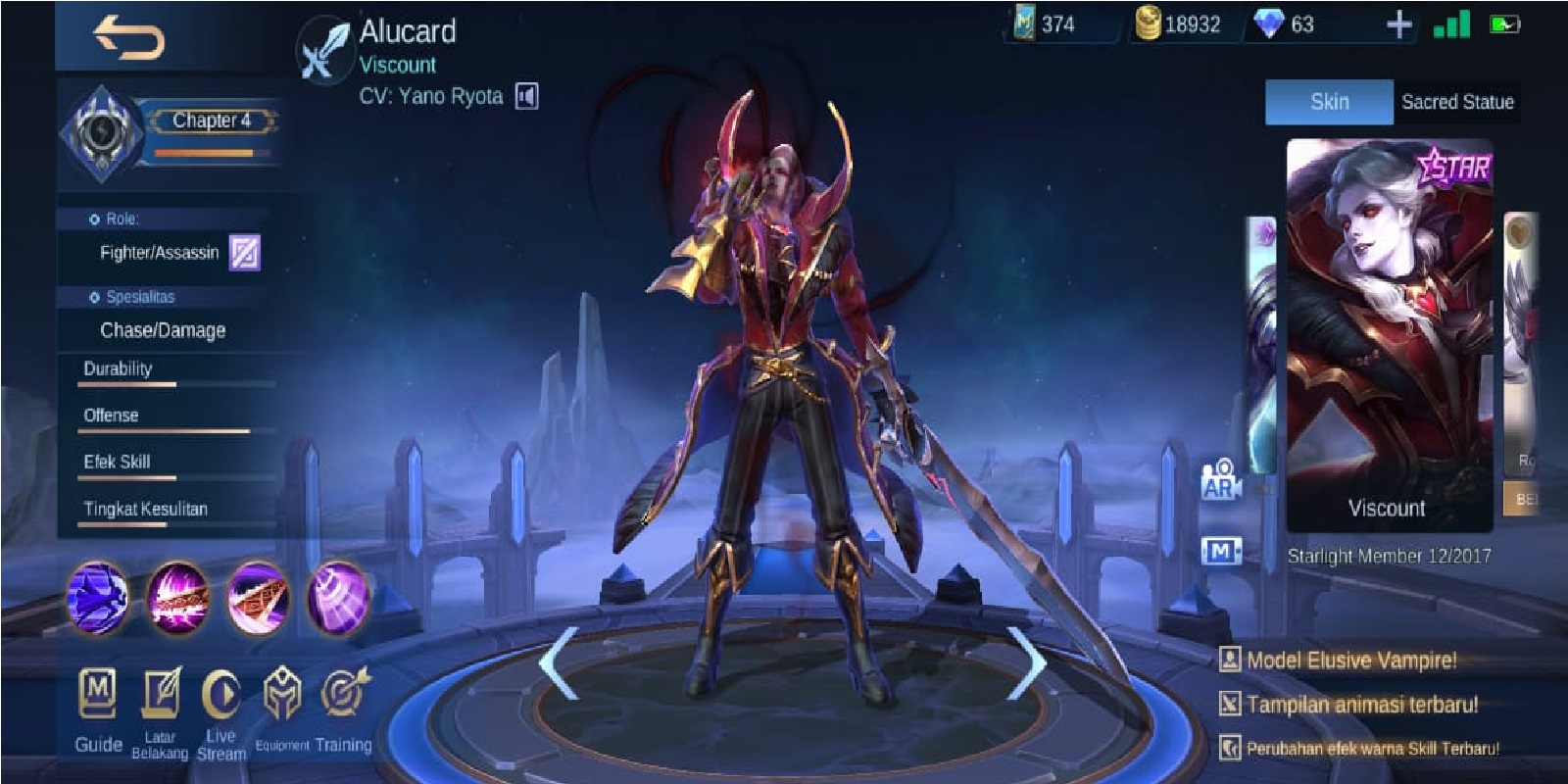 Starlight Skin May 2022 Mobile Legends (ML) - Esports