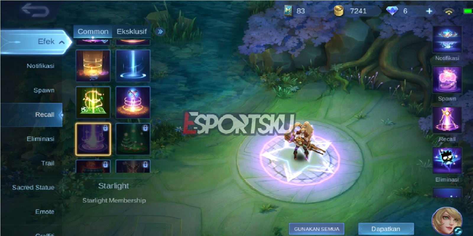 The Latest Starlight Recall Effect of Mobile Legends (ML) - Esports