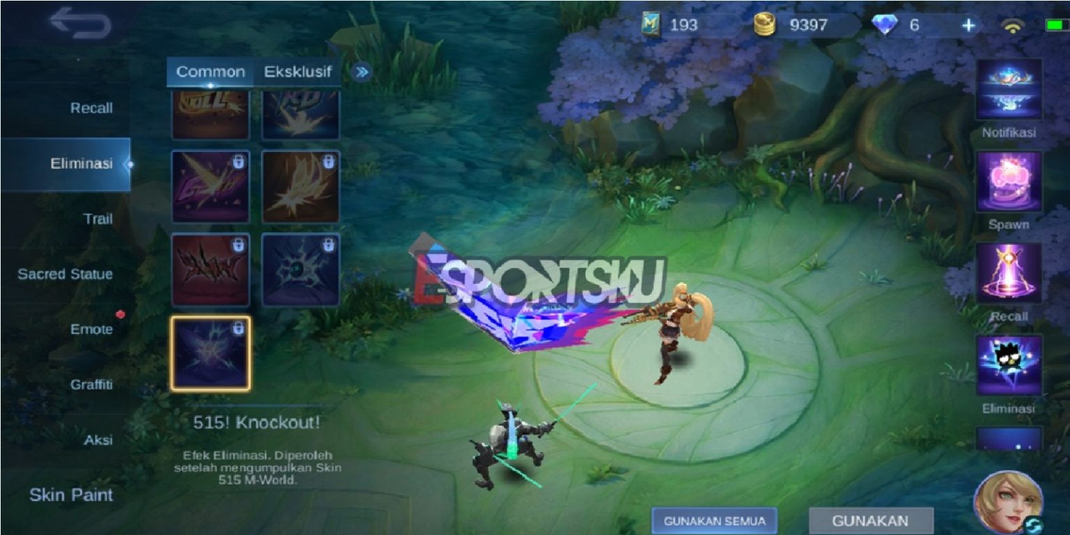 How to Get Effects Elimination 515 Knockout Mobile Legends (ML) - Esports