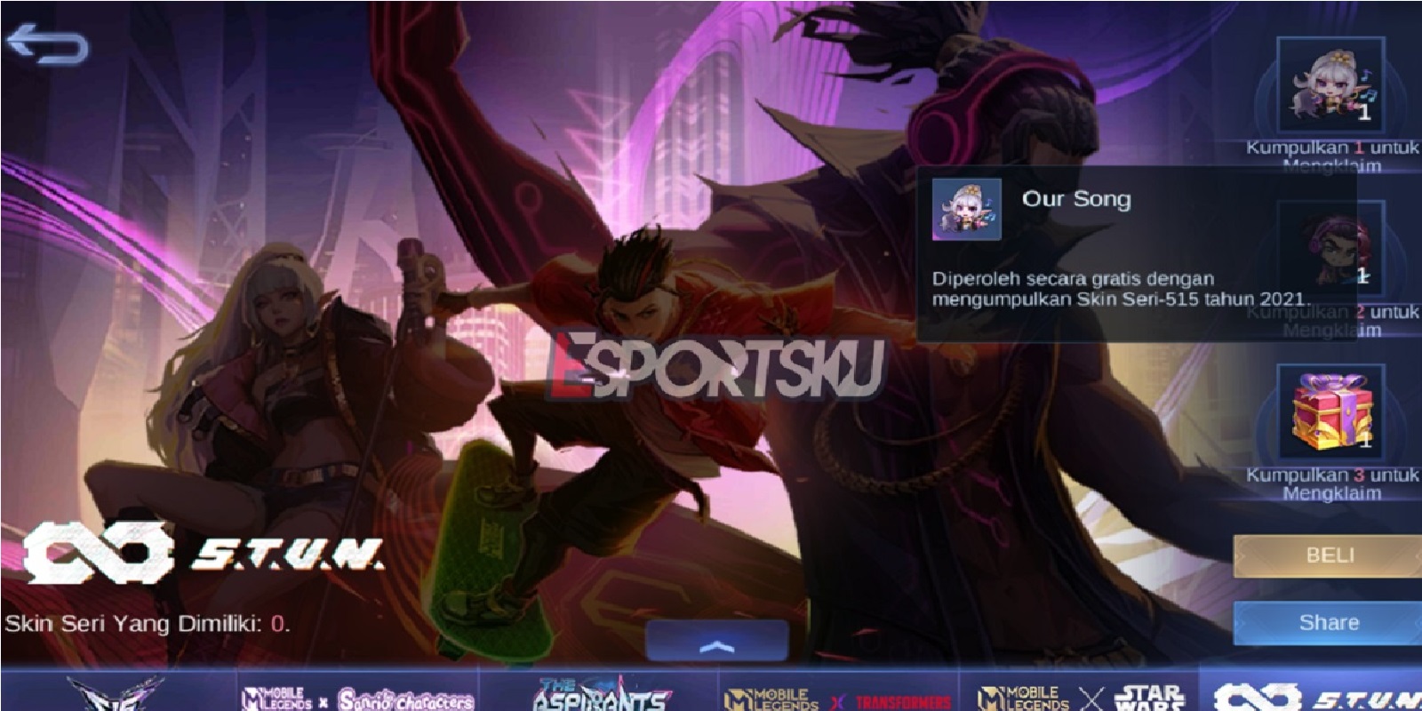 How to Get Battle Emote Our Song Mobile Legends (ML) - Esports