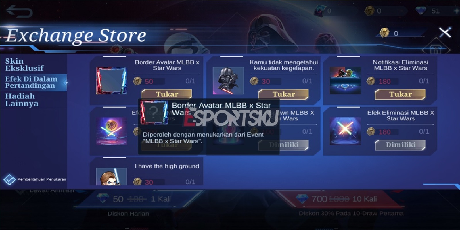 How to Get Border Star Wars Mobile Legends (ML) - Esports