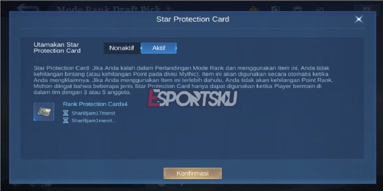 What is Rank Protection Card Mobile Legends (ML) ? - Esports