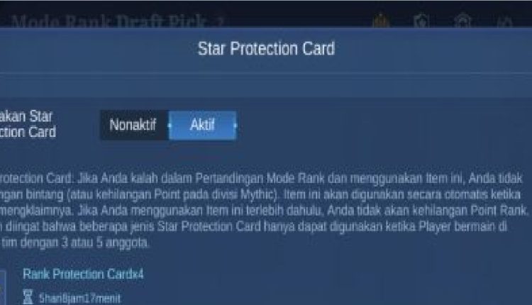 How to Get Rank Protection Card Mobile Legends (ML) - Esports