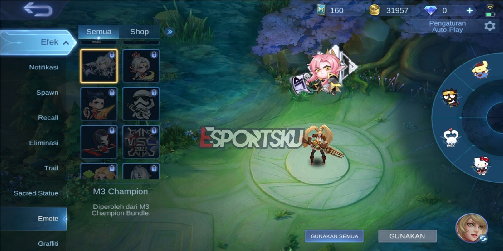 How to Get M3 Champion Battle Emote Mobile Legends (ML) - Esports