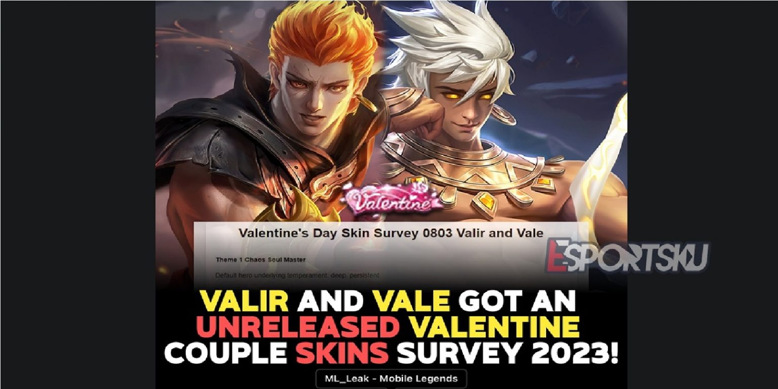 Valir and Vale Get Valentine's Couple Skin Mobile Legends (ML) - Esports