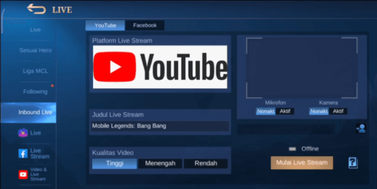 How to Set Live Streaming in Mobile Legends (ML) - Esports