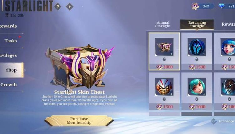 Skin Starlight Shop May 2023 Mobile Legends (ML) - Esports