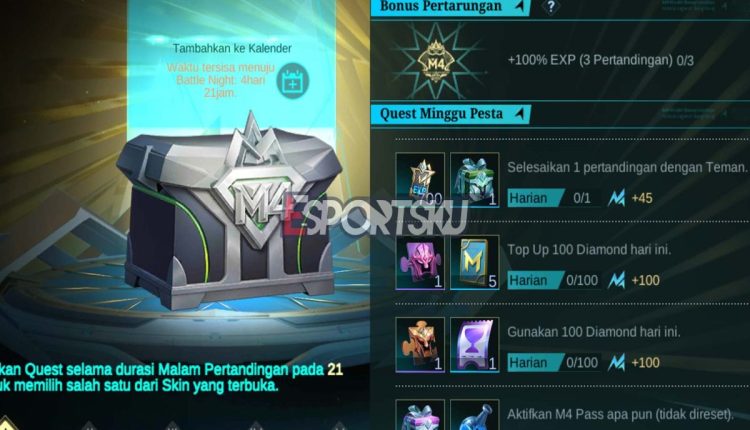 How to Get M4 Pass Skin Epic Mobile Legends (ML) - Esports