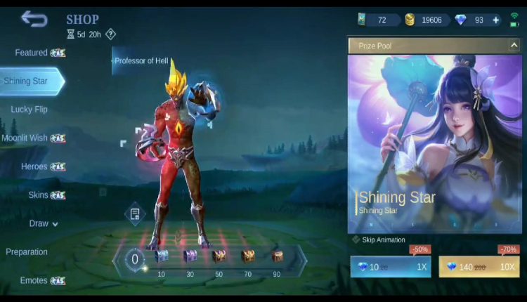 Draw Event SHINiNG STAR Mobile Legends (ML) - Esports