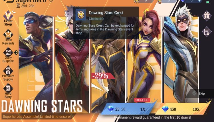Functions of the Dawning Star Crest Item Mobile Legends (ML) - Esports