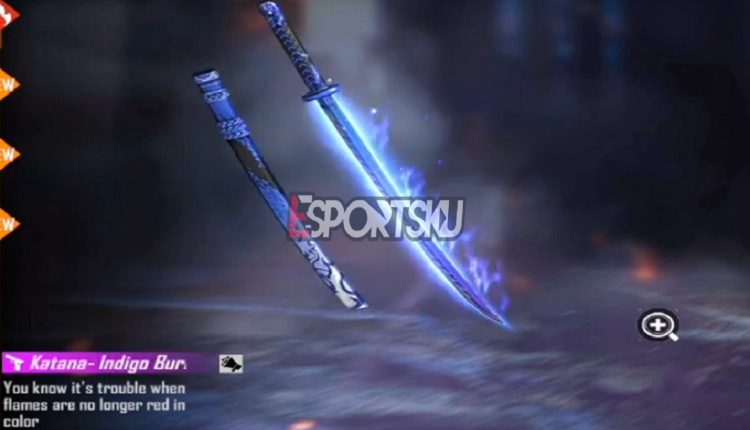 Price of Skin Katana Indigo Burn Epic Free Fire (FF) - Esports