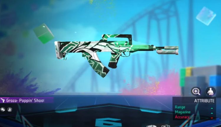 Event Skin Groza Poppin Shootin Free Fire (FF) - Esports