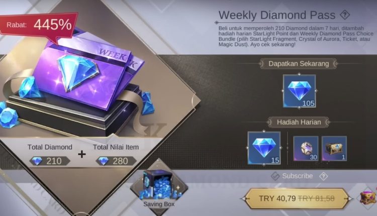 Weekly Diamond Pass Prices Change in Mobile Legends (ML), So Expensive ...