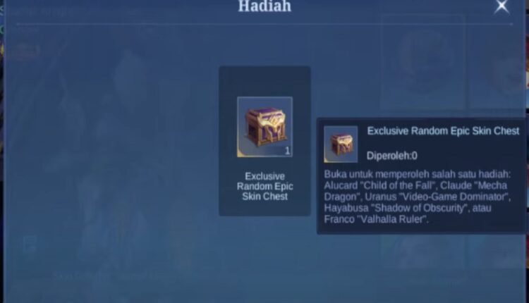 Random Chest Skin Event Shining Star Mobile Legends (ML) - Esports