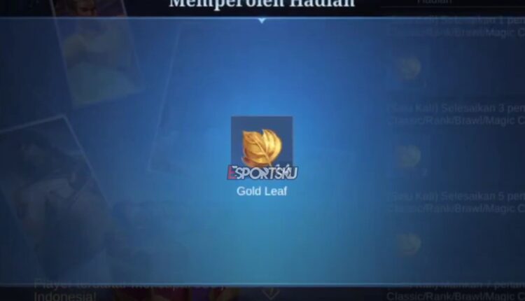 Gold Leaf item Mobile Legends (ML), here's how to get it! - Esports